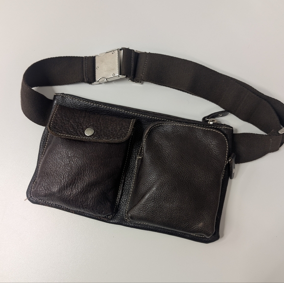 Roots | Bags | Roots Leather Village Pack Tribe Belt Bagfanny Pack ...